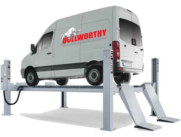 Rotary Four Post Lifts - Bullworthy Garage Equipment
